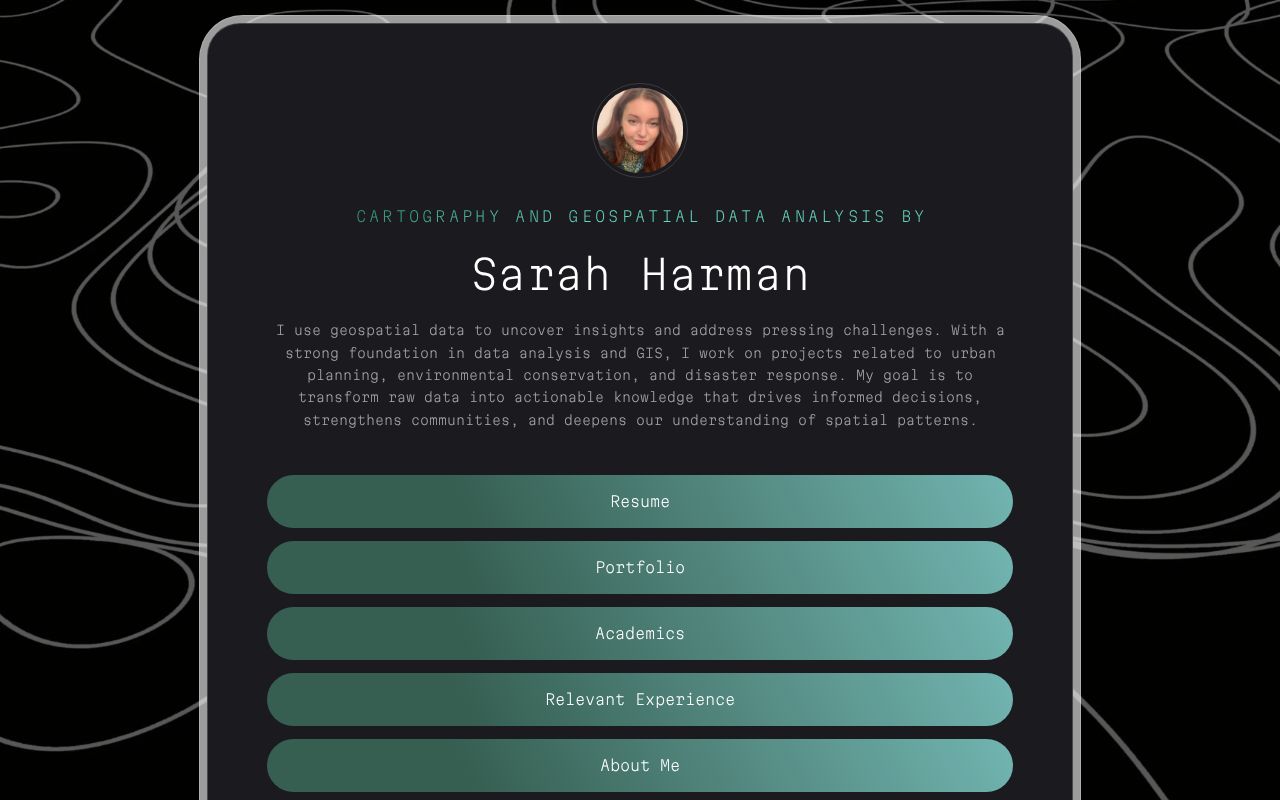 Geospatial Projects by Sarah Harman